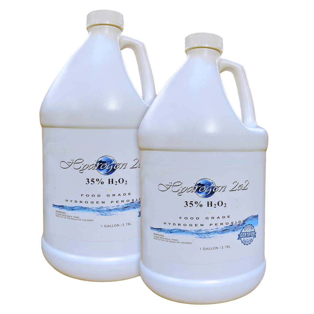 35% Food Grade Hydrogen Peroxide - 2 Gallon Certified Pack (Two 1 ...